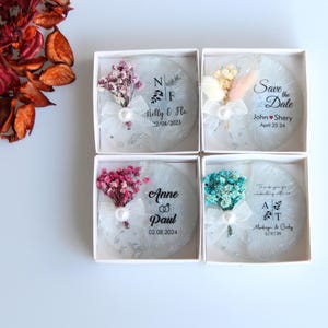 25 Pcs Custom Epoxy Wedding Invitation, Unique Epoxy Wedding Guest Gift ...