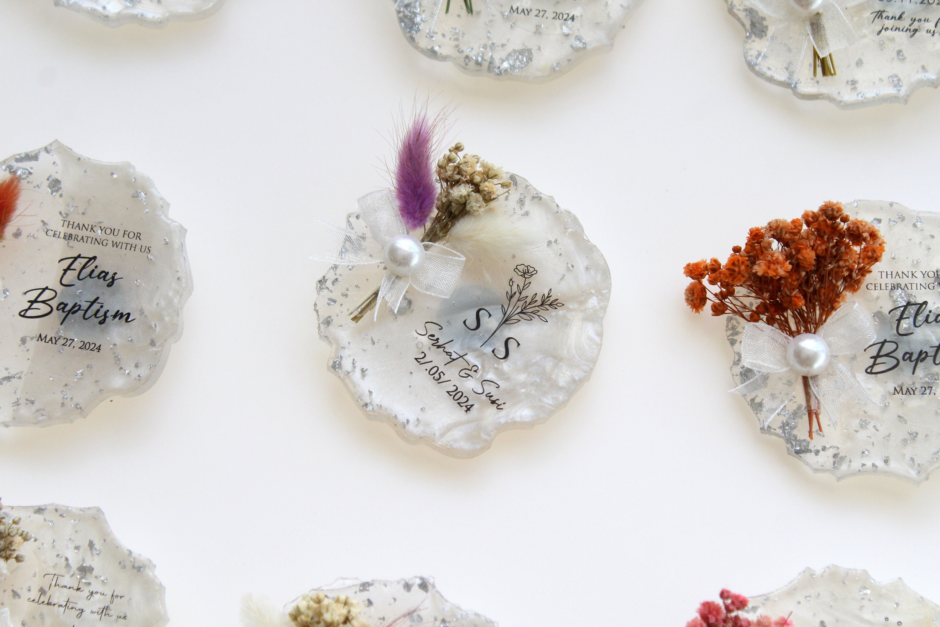 Bulk Custom Epoxy Wedding Invitation, Unique Epoxy Wedding Guest Gift ...