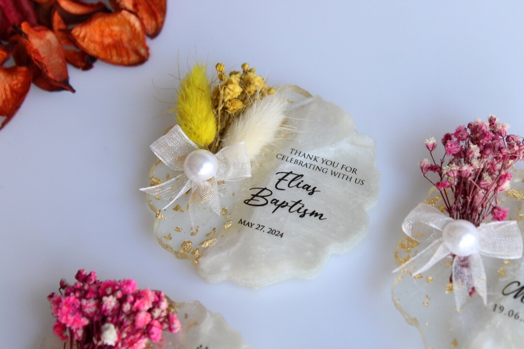 Custom Epoxy Wedding Invitation, Unique Epoxy Wedding Guest Gift ...