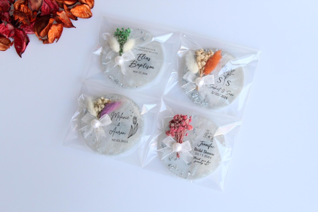 25 Pcs Custom Epoxy Wedding Invitation, Unique Epoxy Wedding Guest Gift ...