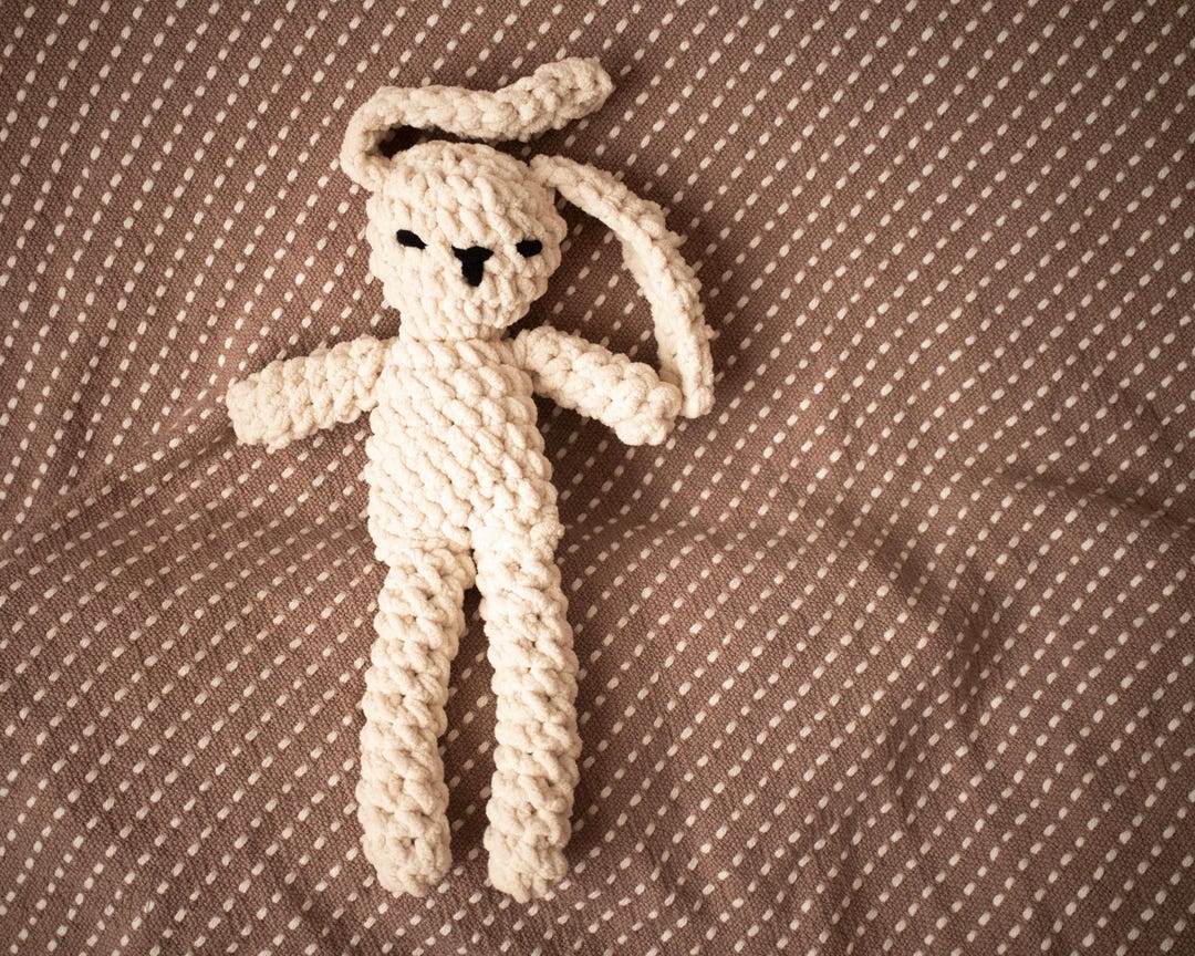 Bunny Stuffie, Crochet Baby Snuggle Soft Toy, Handmade Kids Gift, Cute ...