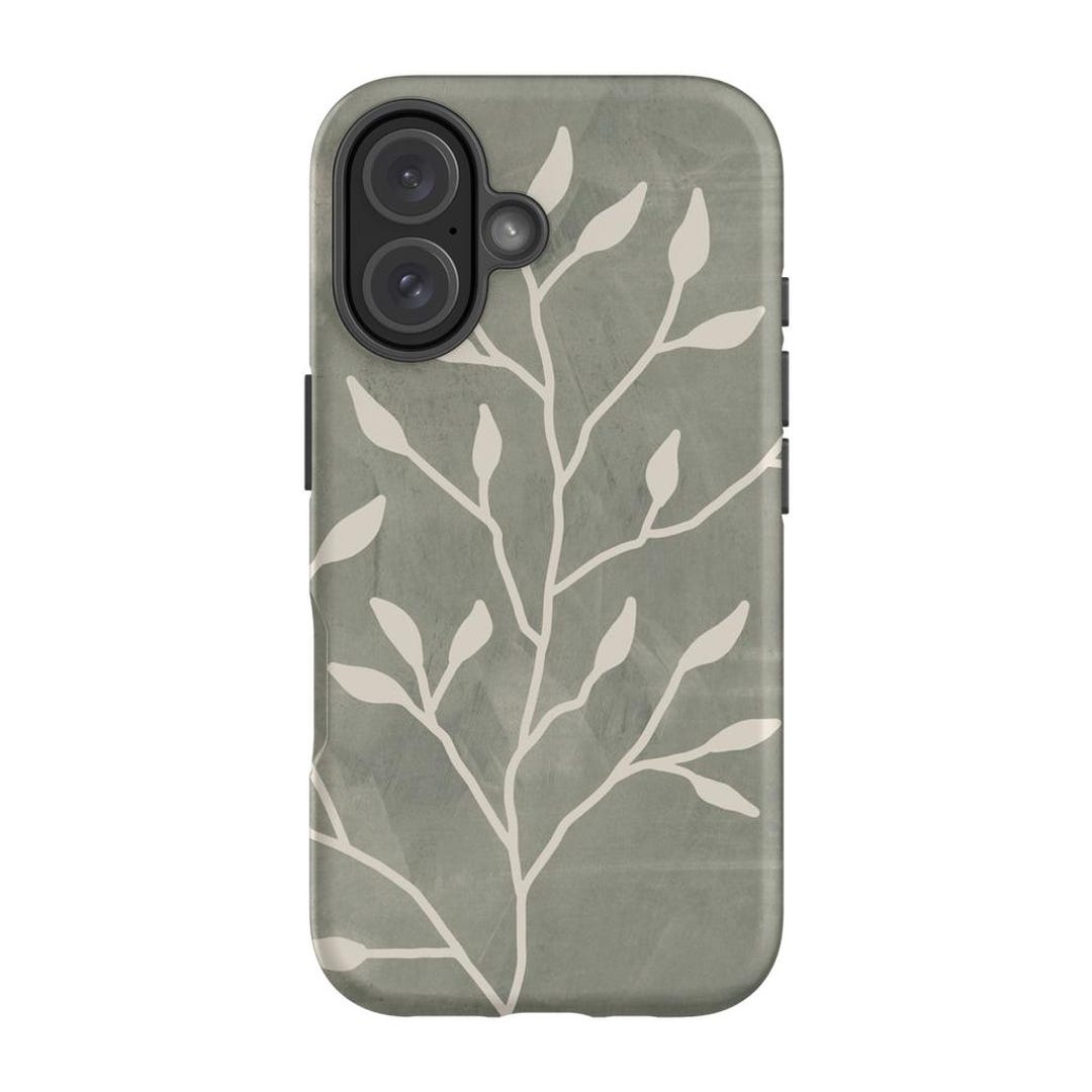 Sage Green Phone Case, Botanical iPhone Samsung Cases, Tough Case ...