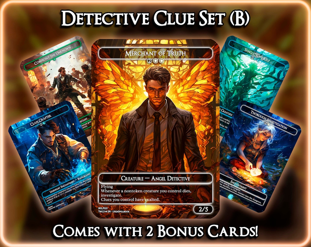 Detective Clue Set B Custom Magic Cards, EDH, Premium MTG Cards, Proxy ...