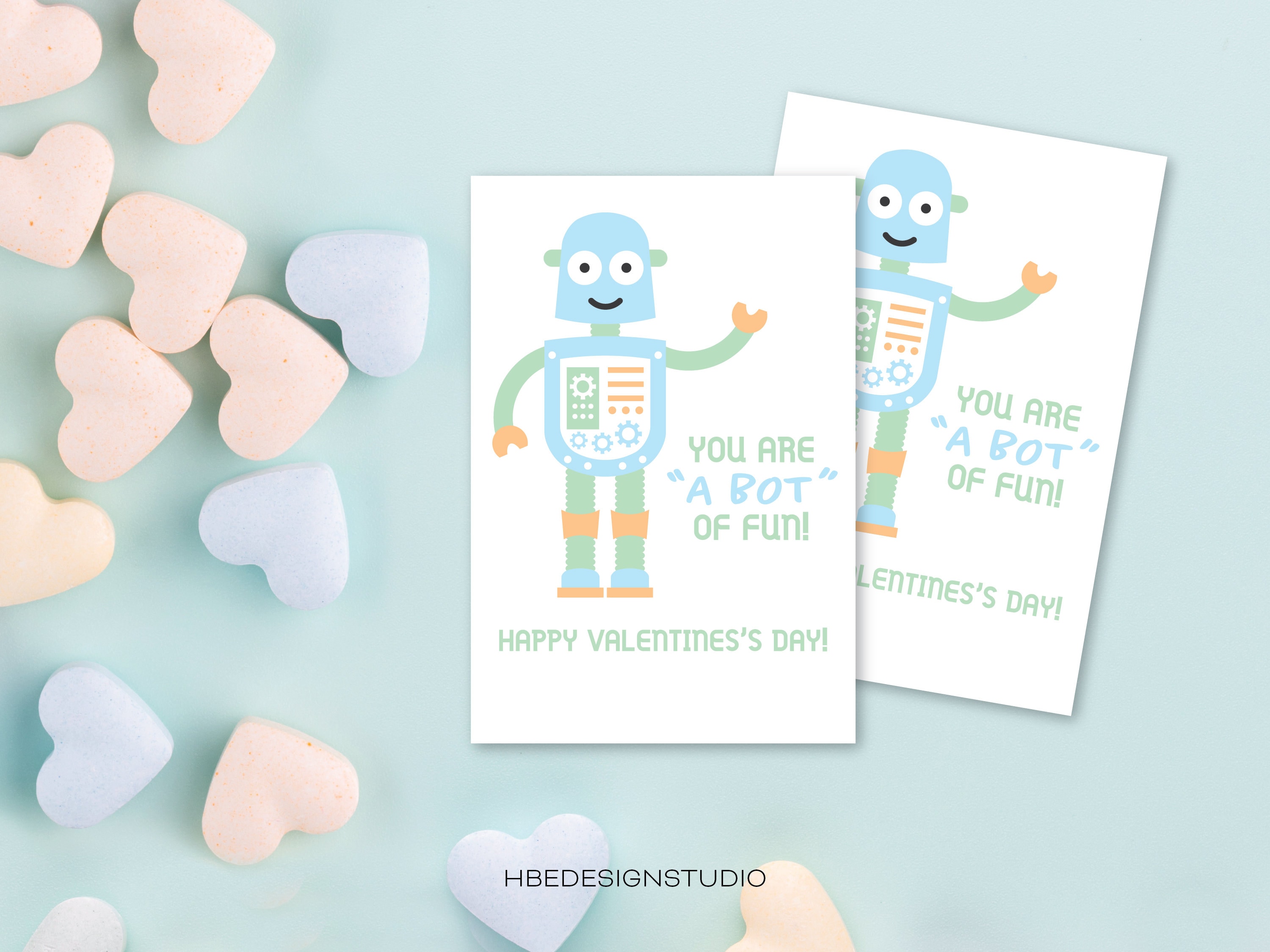 Go Go Robot Valentine Printable | Instant Download | Valentine ...