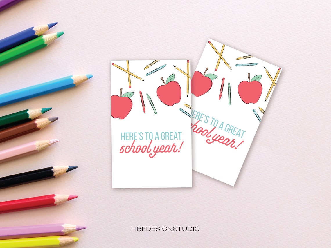 Back to School Teacher Gift Tags Instant Download Back to School Gift ...