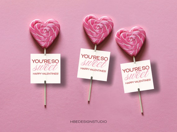 Printable Mustache Valentine Lollipop