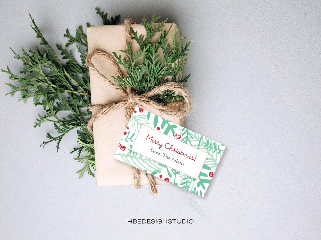 Christmas Gift Tag Printable | Instant Download | Holiday Gift Tag ...