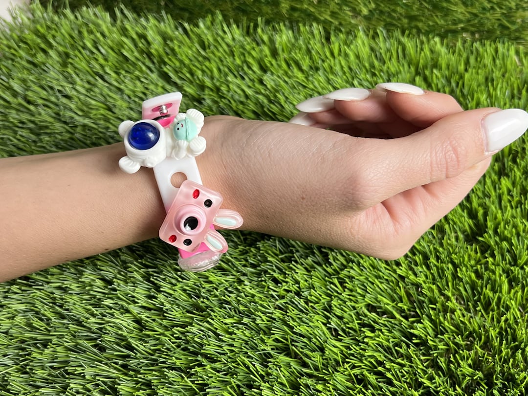 Croc Charm Bracelet Silicone Kids Charms Wristbands Croc Shoe Charm ...
