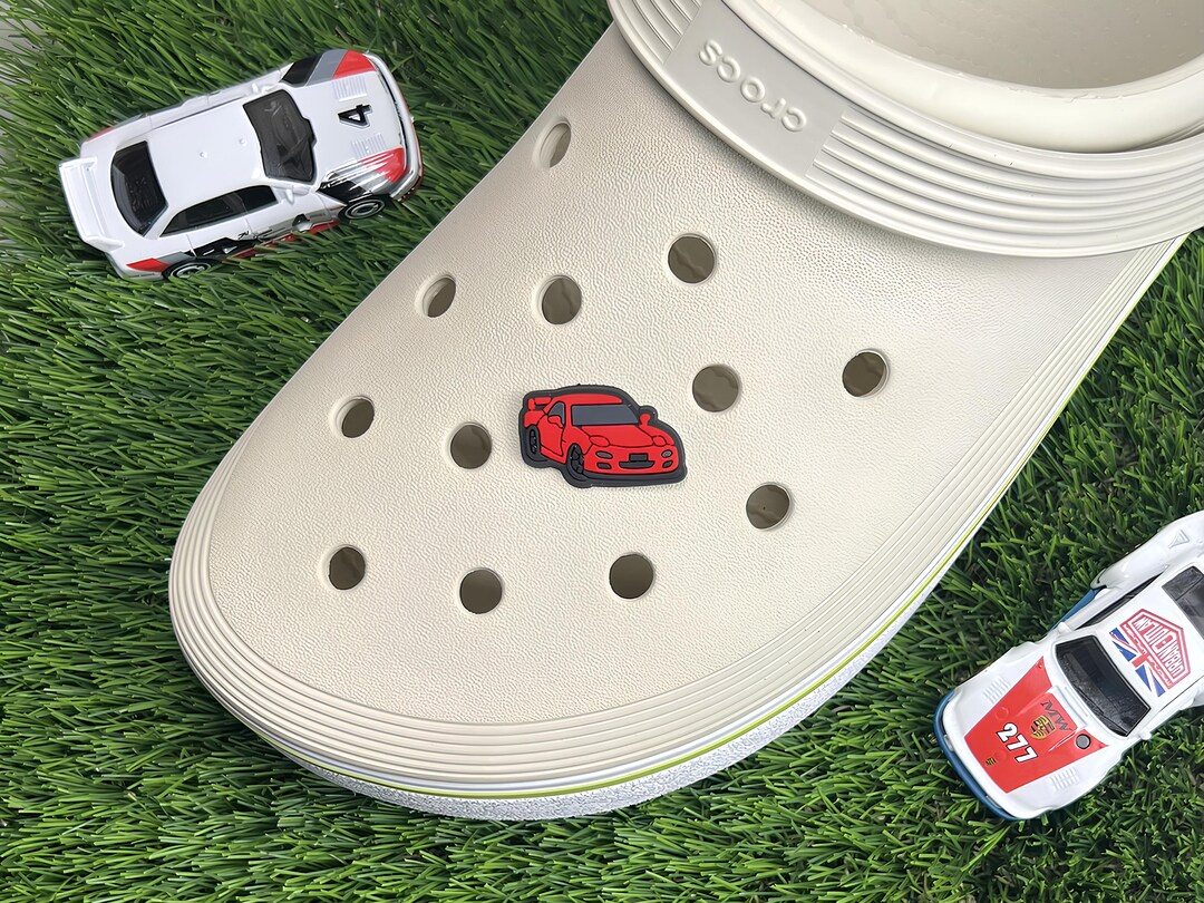 RX-7 Croc Charm Popular Croc Charm JDM Car Croccharm RX-7 Clogs Charms ...