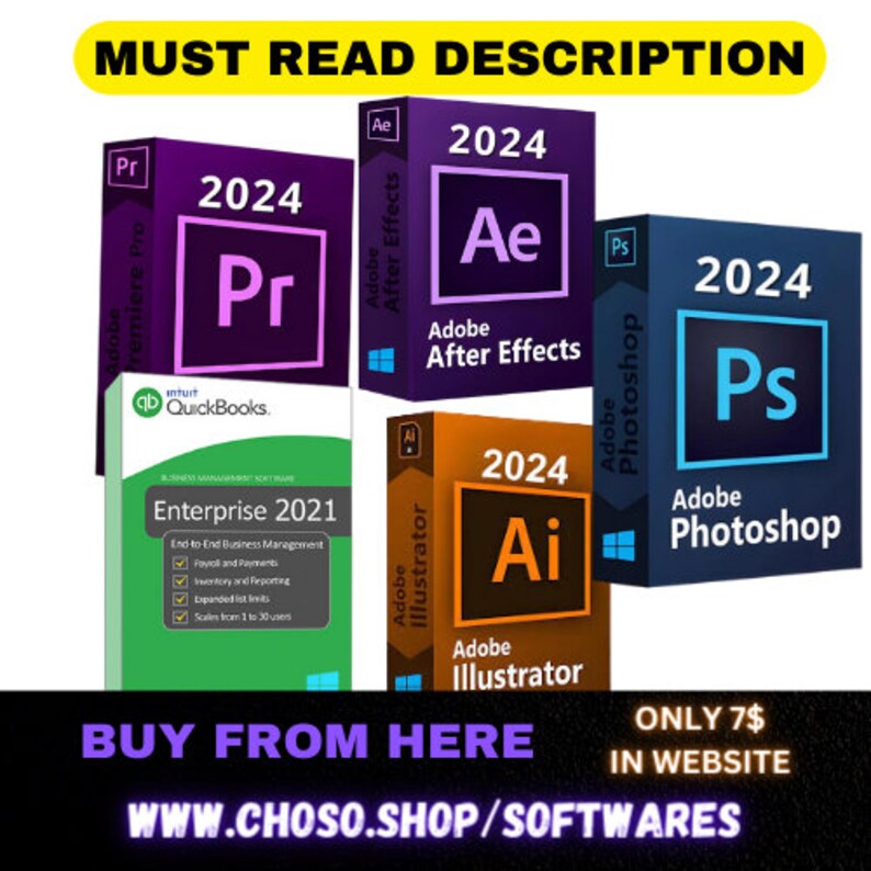 Adobe Photoshop 2024 Desktop - Etsy