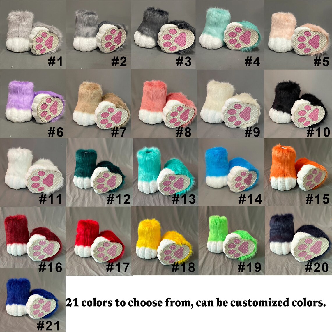 Cute Fursuit Feet Paws, Fursuit Shoes, Cosplay Fee Paws, Fox Paws ...