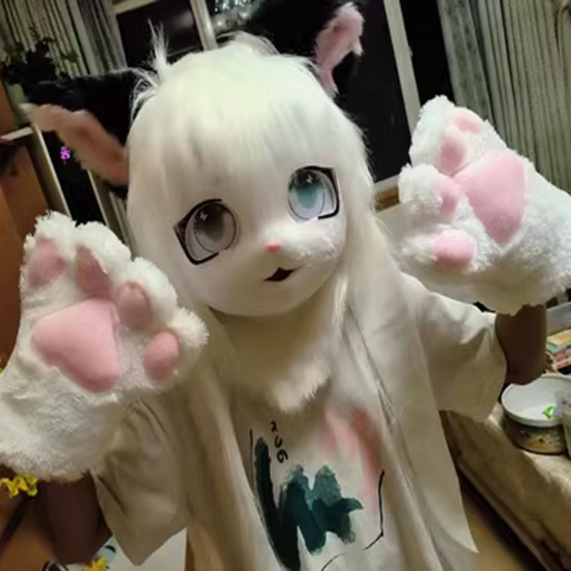 16 Colors Kawaii Mask King Cat Mask Furry Cosplay Mask Head , Beast ...