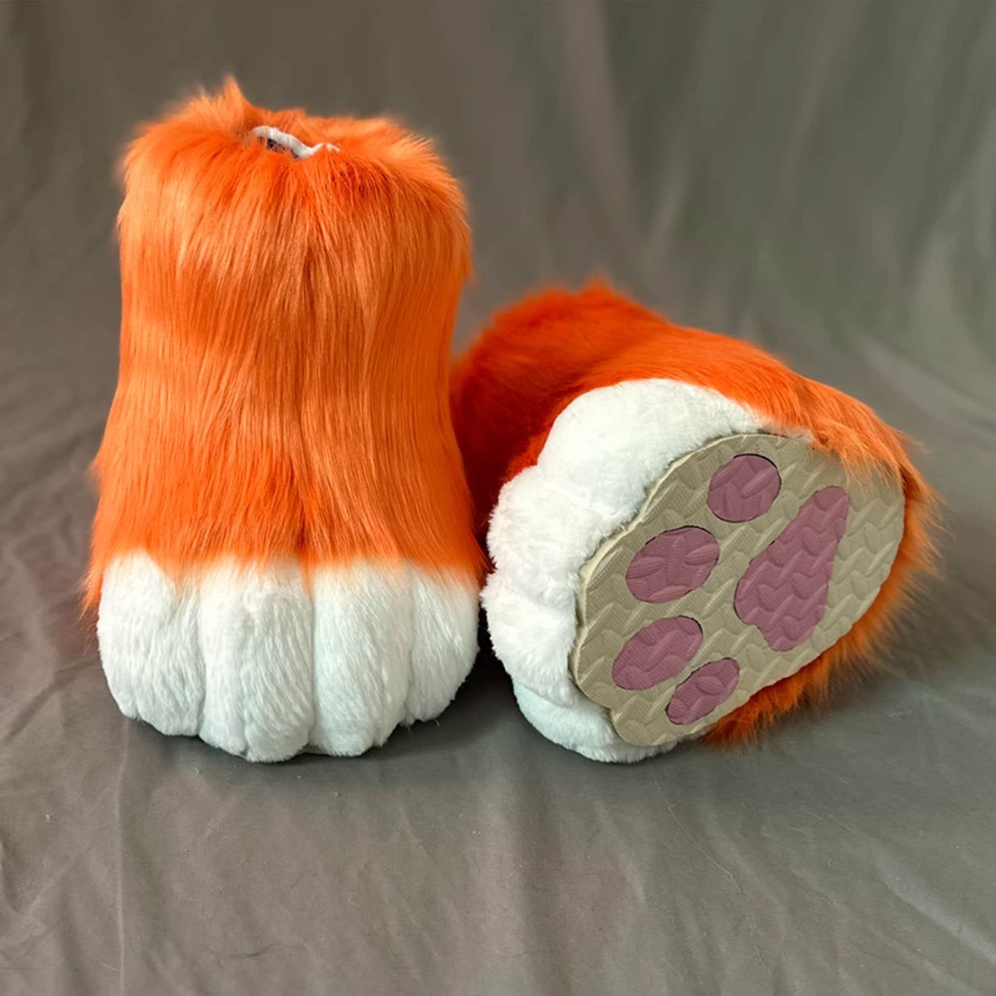 Cute Fursuit Feet Paws, Fursuit Shoes, Cosplay Fee Paws, Fox Paws ...