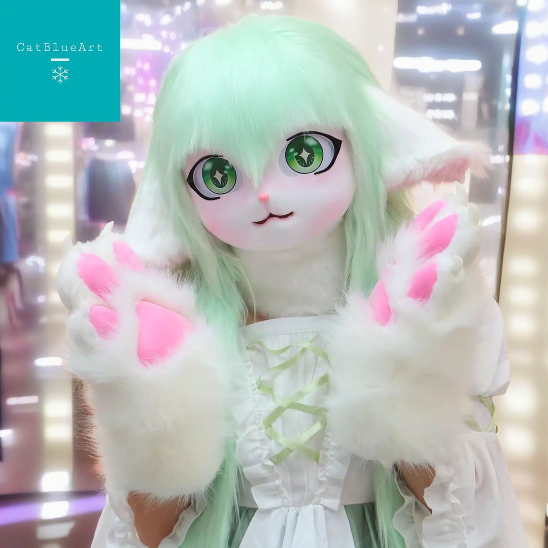 16 Colors Kawaii Mask King Cat Mask Furry Cosplay Mask Head , Beast ...