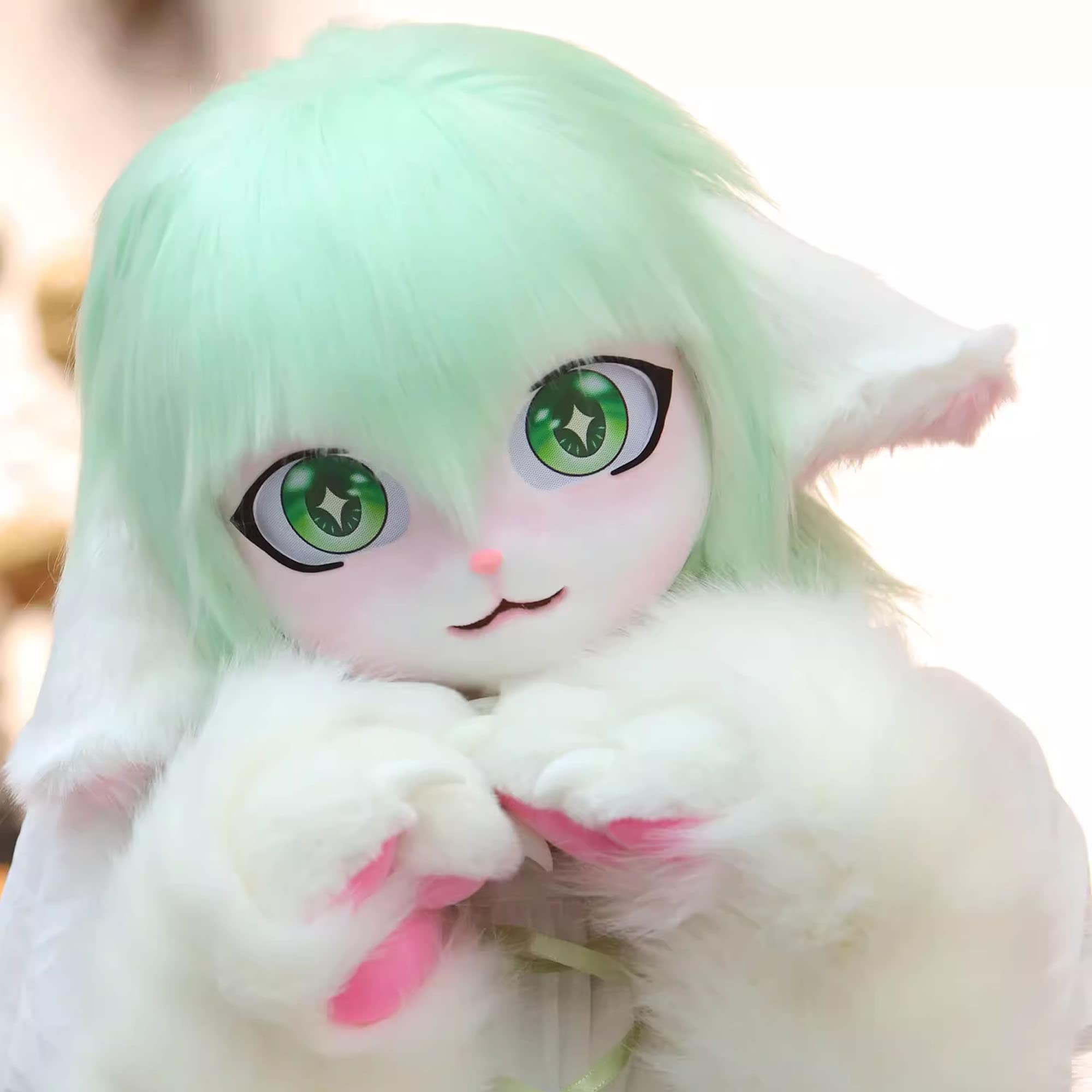 16 Colors Kawaii Mask King Cat Mask Furry Cosplay Mask Head , Beast ...