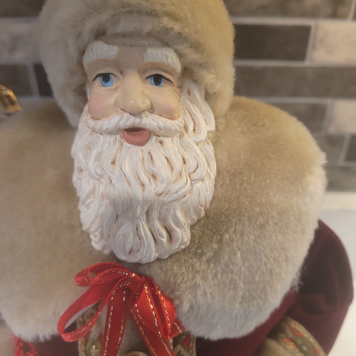 Vintage Santa Tree Topper - Etsy