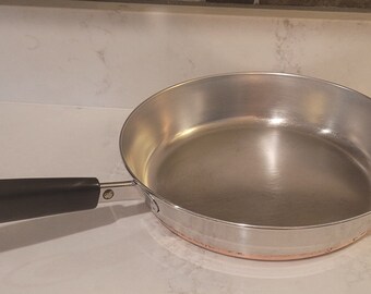 Vintage Revere Ware 10 Frying Pan/copper Bottom 1801 Revere Ware Frying ...