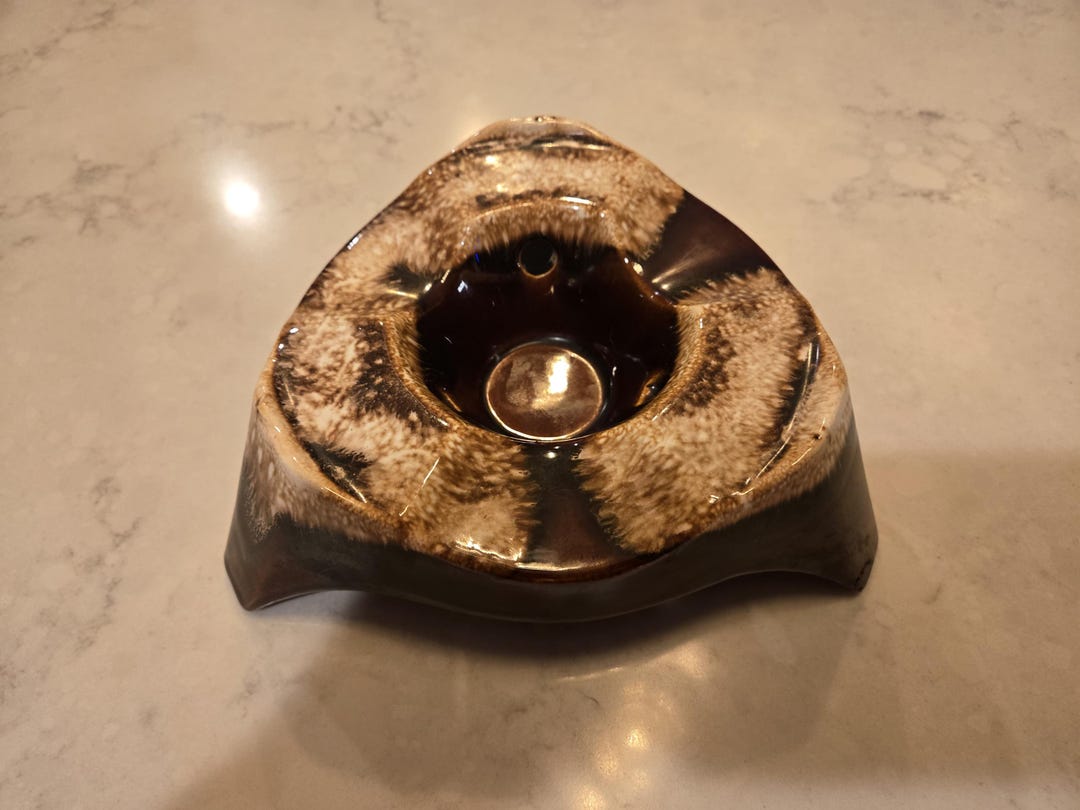 Vintage Brown Drip Hull Pottery Pot Warmer Made in USA 1970's - Etsy