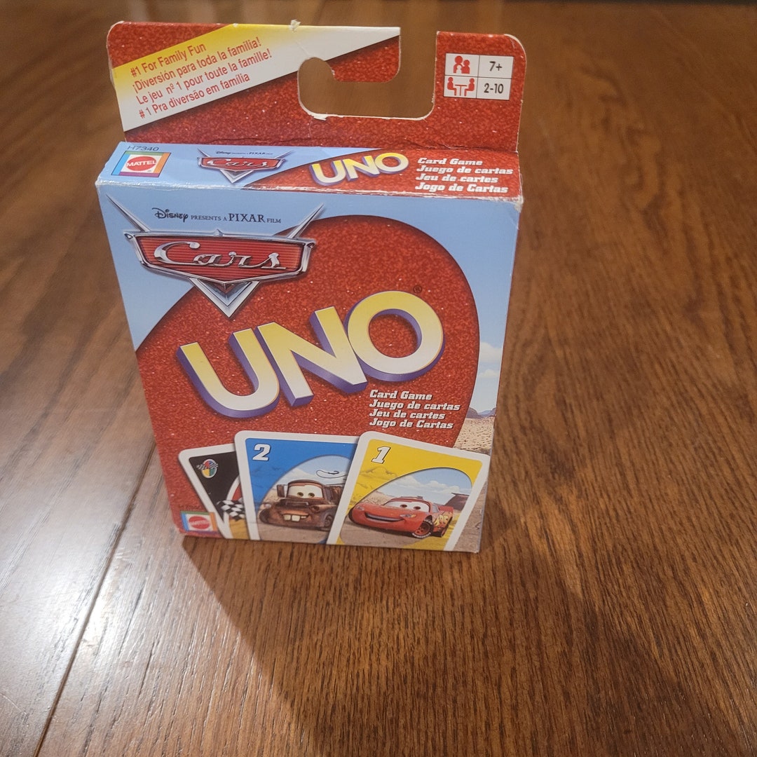Disney Cars UNO Edition/uno Mattel Card Game/family Game Night/uno Card ...