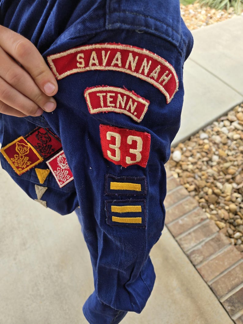 Vintage Boy Cub Scout Uniform Shirt Pants Set Savannah, TN Den 1 1950s ...