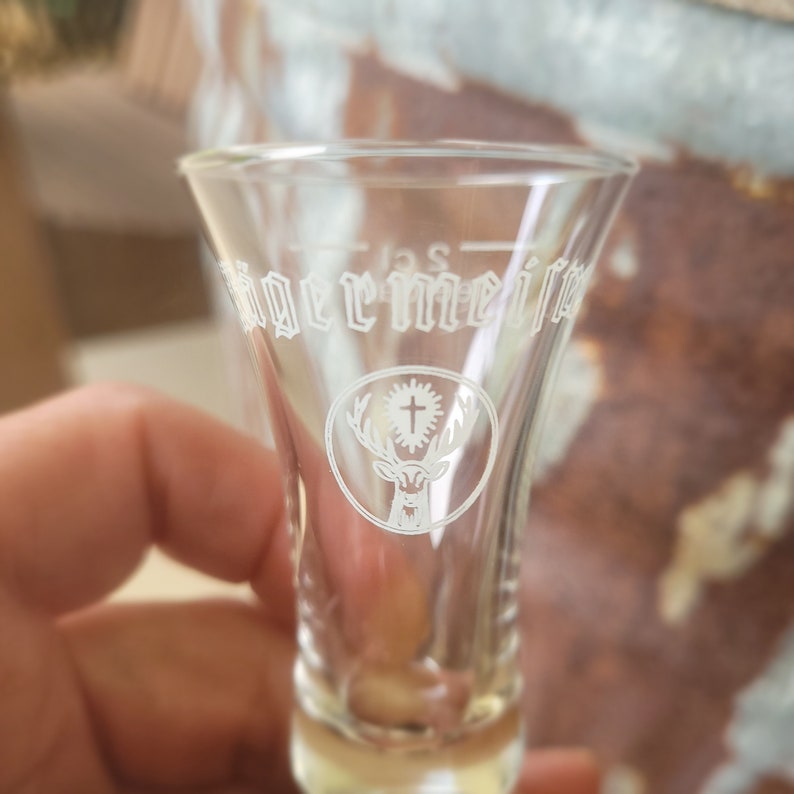 Jägermeister Vintage Clear Etched Shot/tasting Glasses - /unique/man ...