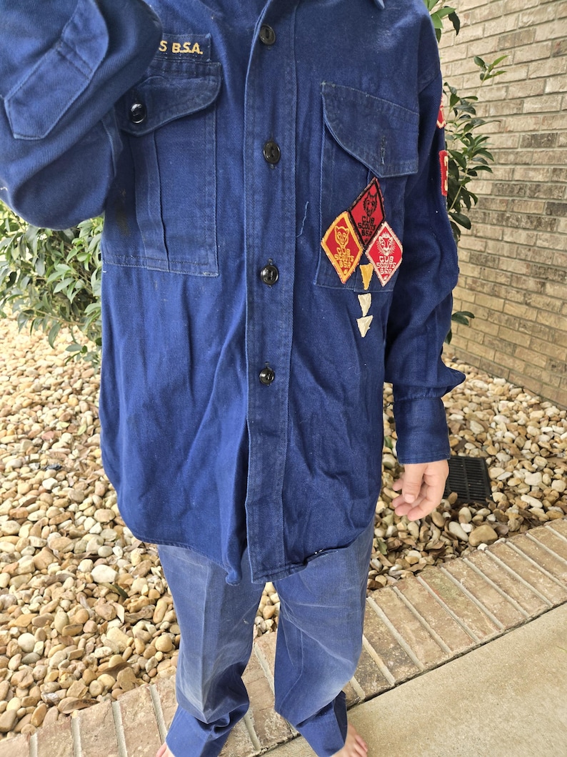 Vintage Boy Cub Scout Uniform Shirt Pants Set Savannah, TN Den 1 1950s ...