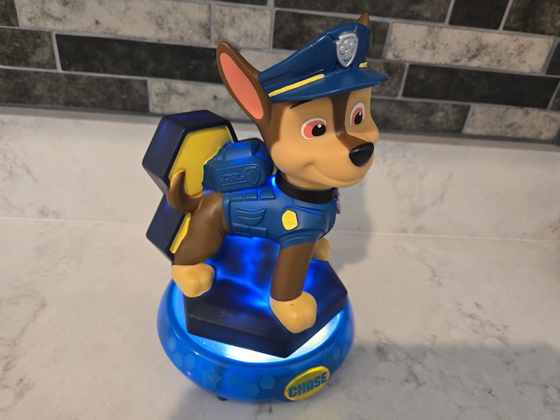 Nickelodeon Paw Patrol "chase" Night Light 8 Inch Tabletop - Etsy