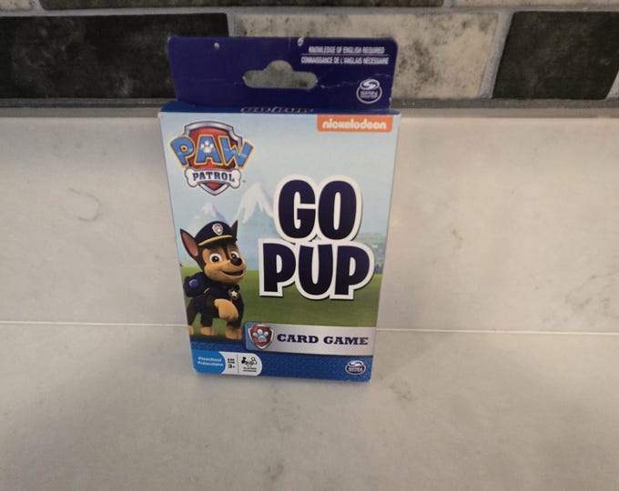 Nickelodeon Paw Patrol Go Pup Card Game/go Fish /preschool Card Game ...