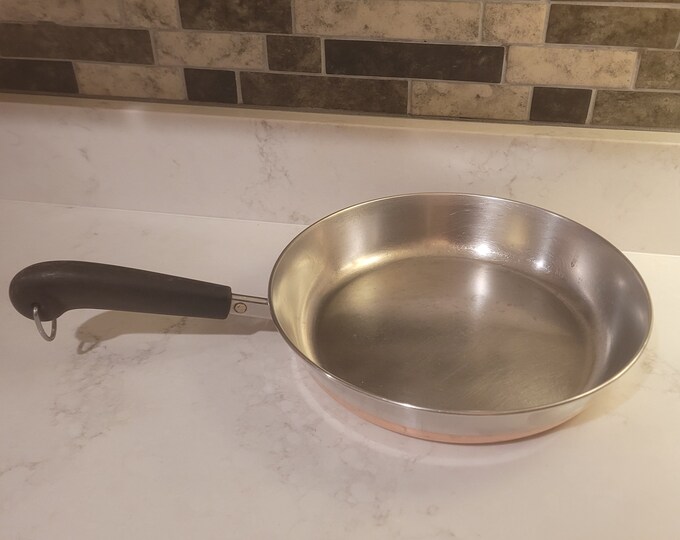 Vintage Revere Ware 10" Frying Pan/copper Bottom 1801 Revere Ware ...