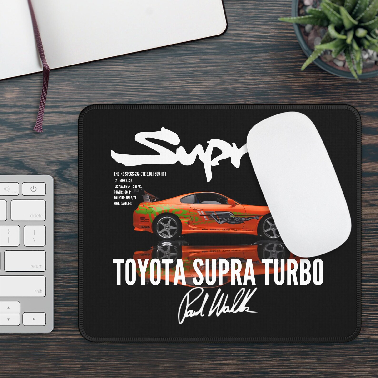Toyota Supra Turbo Gaming Mouse Pad Paul Walker Tribute Edition - Etsy