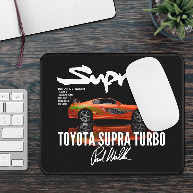 Toyota Supra Turbo Gaming Mouse Pad Paul Walker Tribute Edition - Etsy
