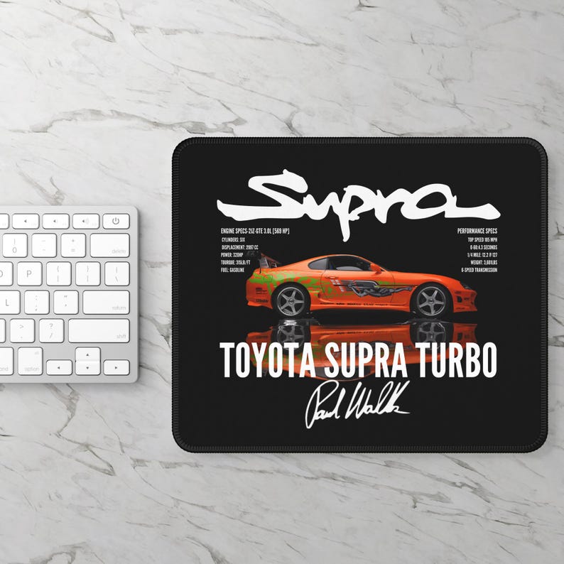 Toyota Supra Turbo Gaming Mouse Pad Paul Walker Tribute Edition - Etsy