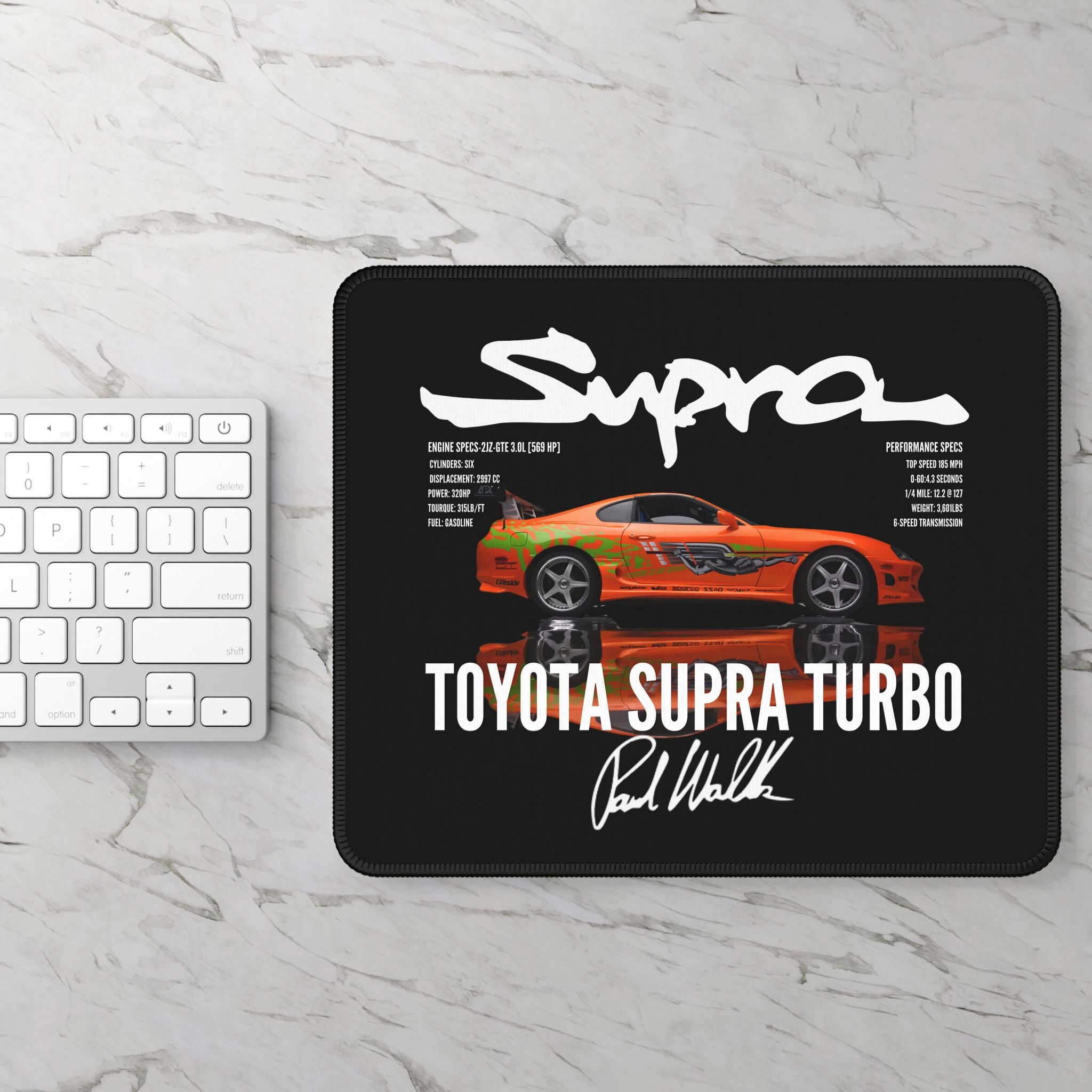Toyota Supra Turbo Gaming Mouse Pad Paul Walker Tribute Edition - Etsy