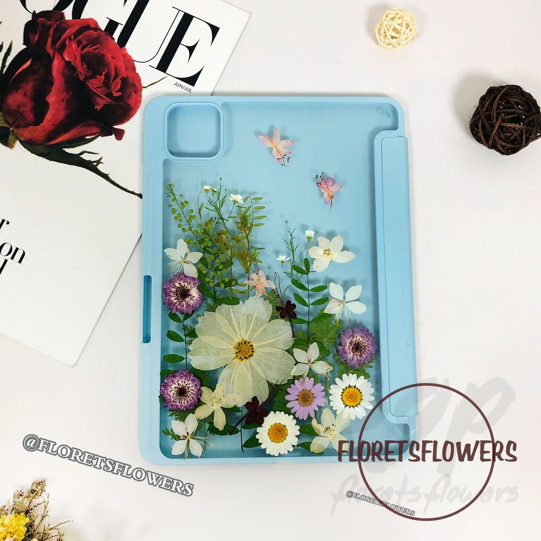 Pressed Flower Tablet Case With Auto Sleep Wake for Oneplus Pad 2 ...