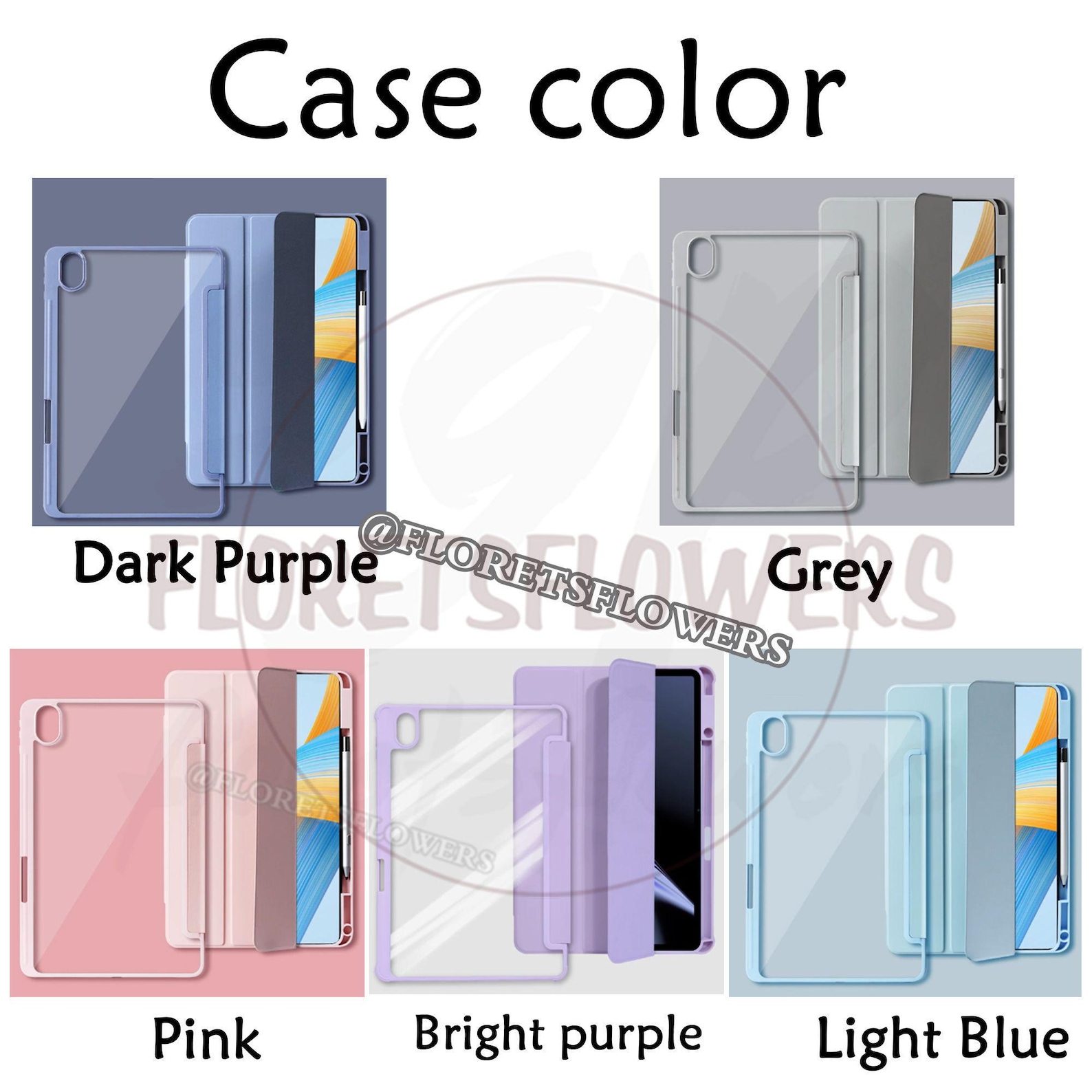 Pressed Real Flower Tablet Case With Pen Slot for Xiaomi Pad 7 6 6s Pro ...