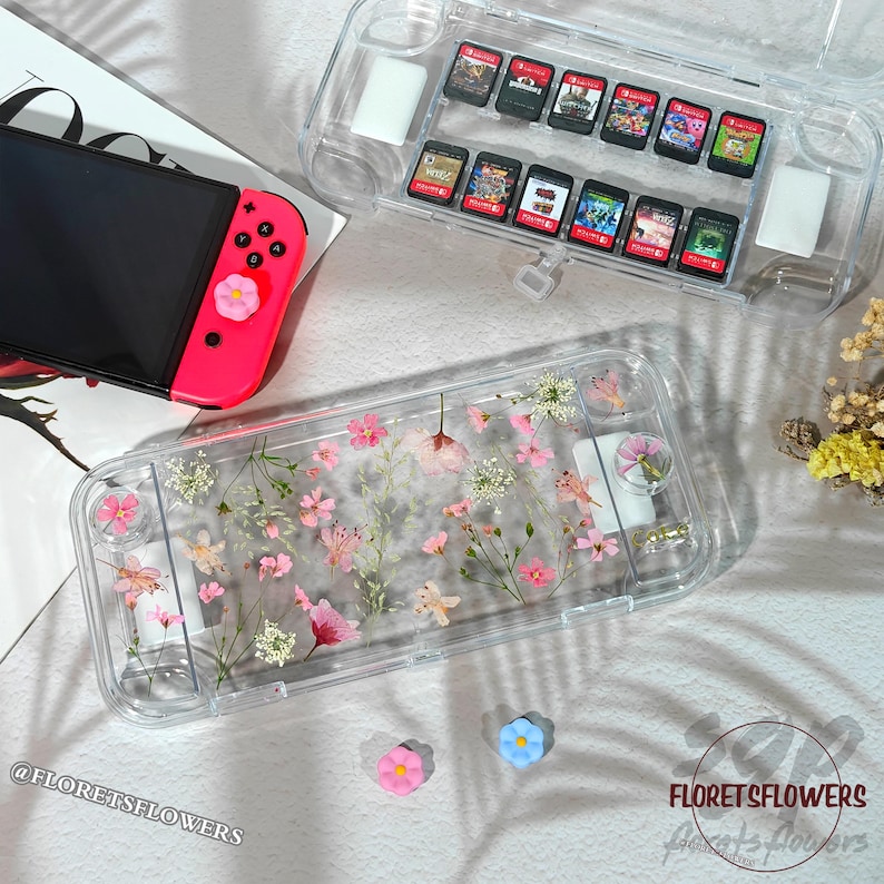 Custom Name Pressed Nature Small Floral Flower Switch Cover for ...