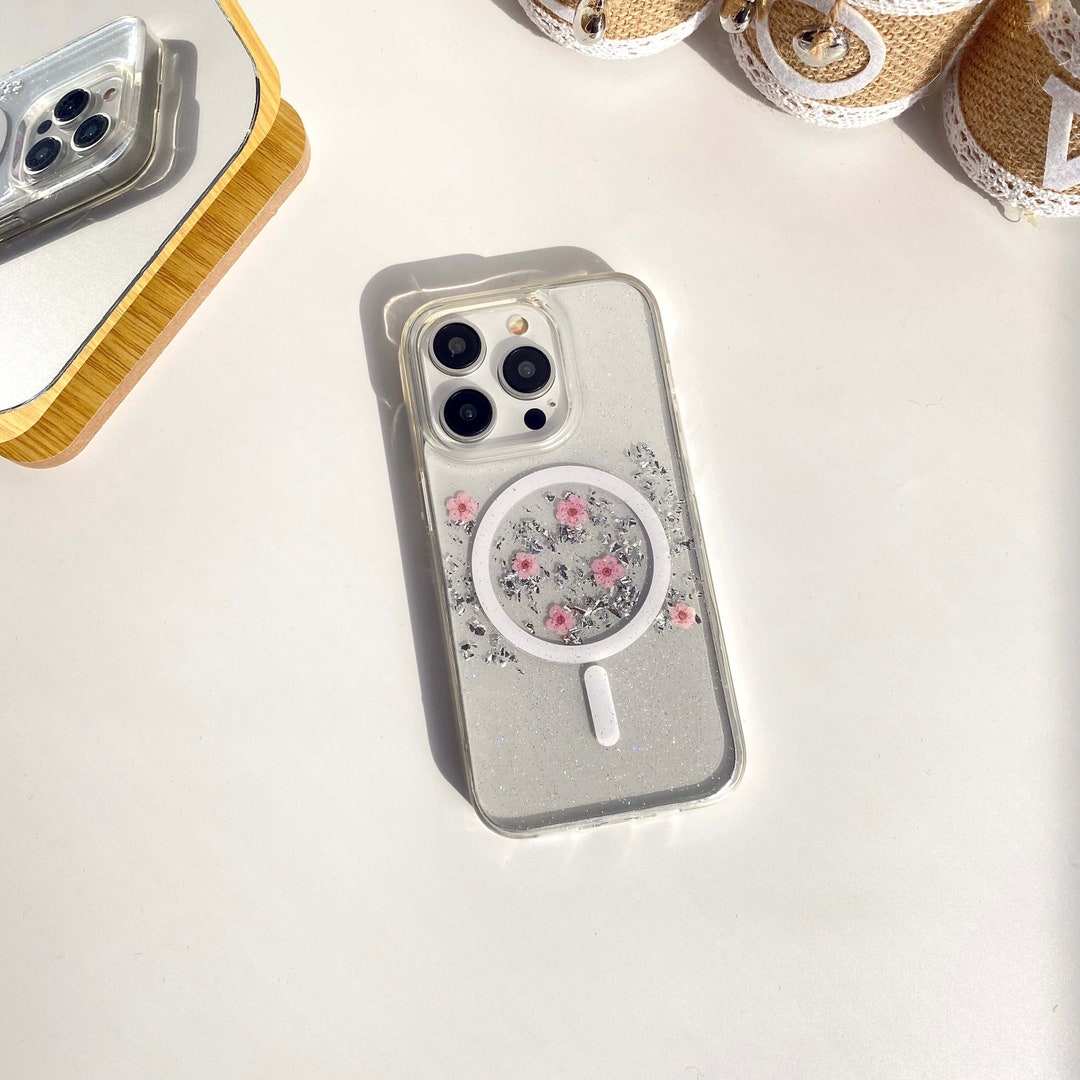Magnetic Magsafe Design,pressed Real Flower Phone Case for iPhone Air ...