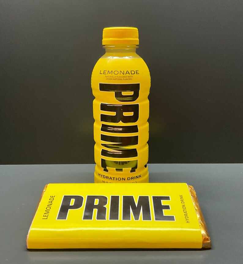 Prime Hydration Lemonade & Prime Lemonade Chocolate Bar Bundle USA ...