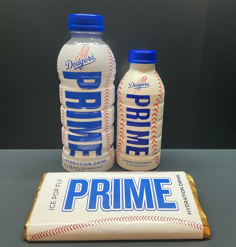 Prime Hydration LA Dodgers, Prime Dodgers Squishy & Prime Dodgers ...
