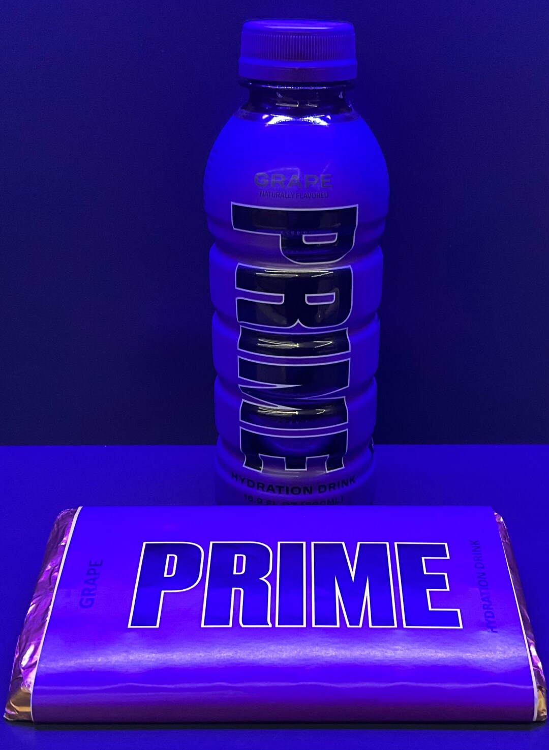 Prime Hydration Grape & Prime Grape Chocolate Bar Bundle USA Import ...