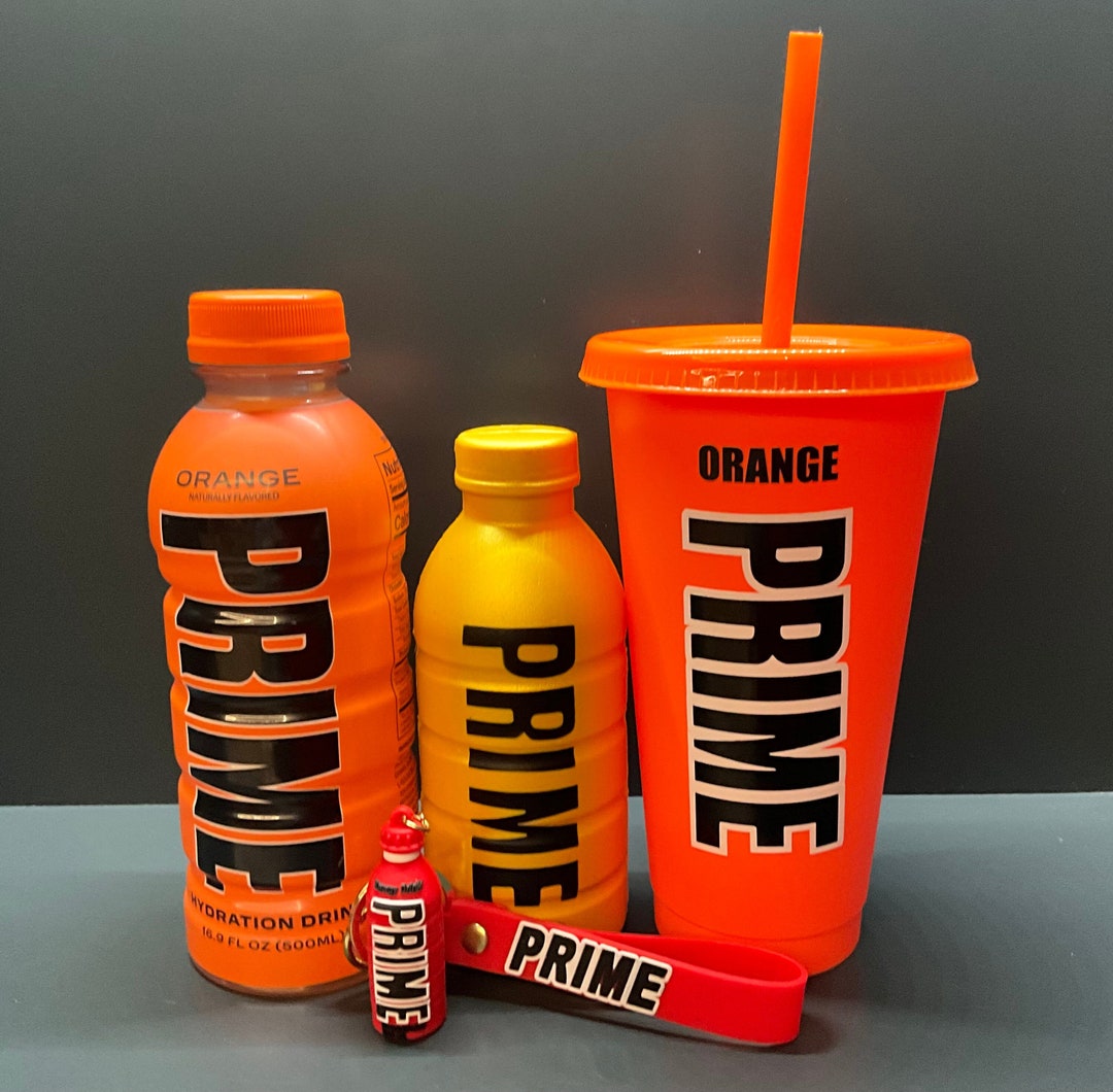 Prime Hydration Orange, Prime Gold Squishy, Prime Orange Cup & Prime ...