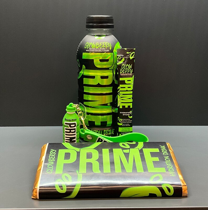 Prime Hydration Glowberry Holo Rare, Prime Glowberry Hydration Stick ...