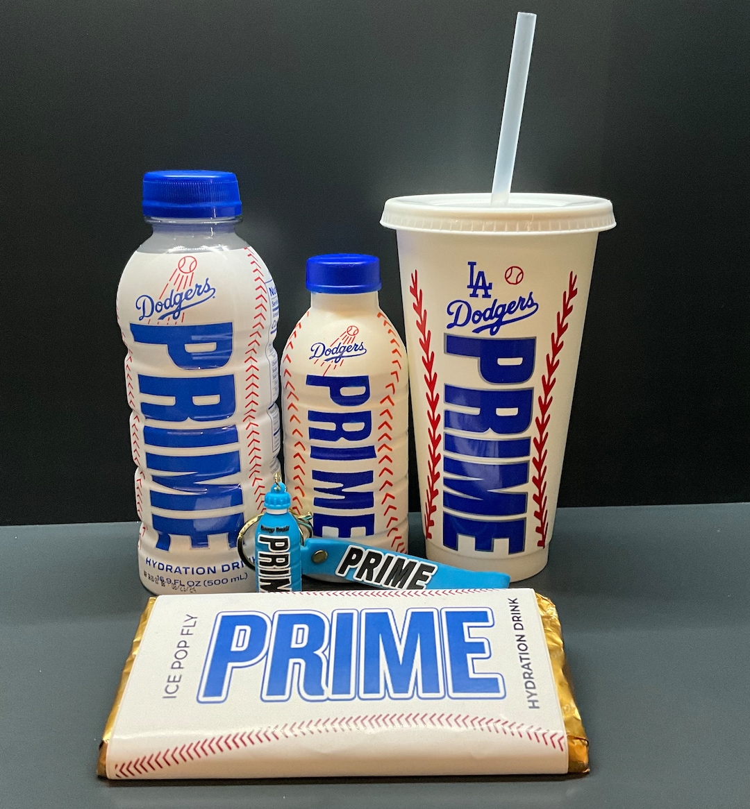 Prime Hydration LA Dodgers, Dodgers Plastic Cup, Dodgers Squishy, Prime ...