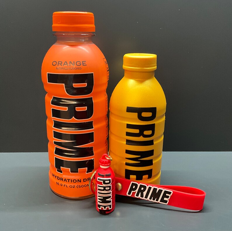 Prime Hydration Orange, Prime Gold Squishy & Prime Red Keyring Bundle ...