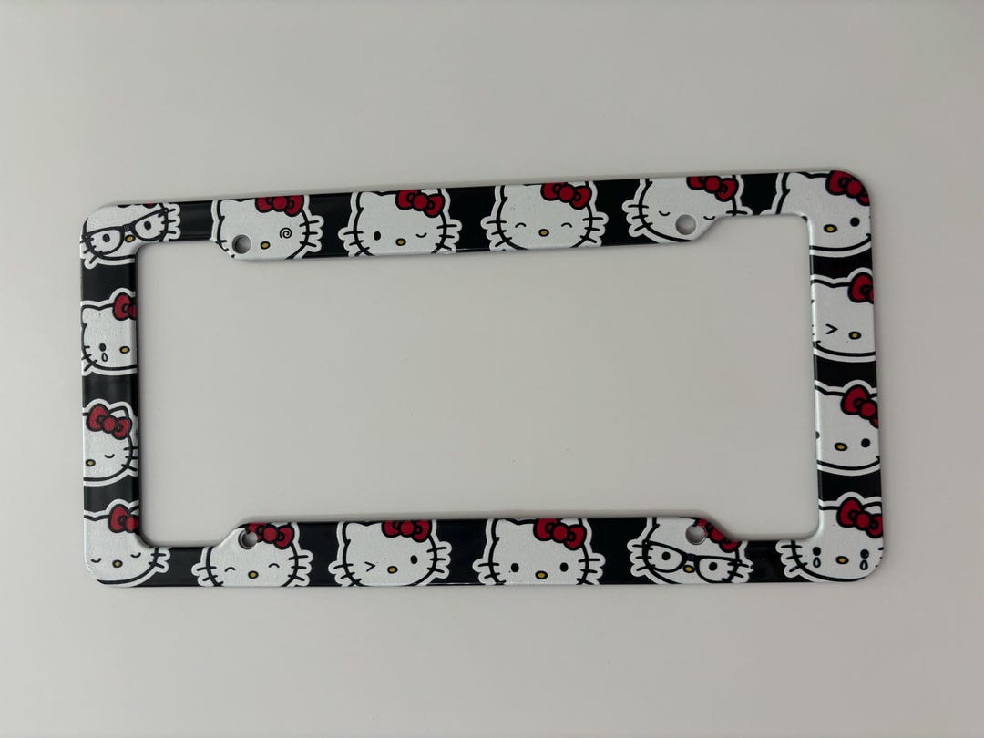Hello Kitty License Plate Cover (3 Avail) - Etsy
