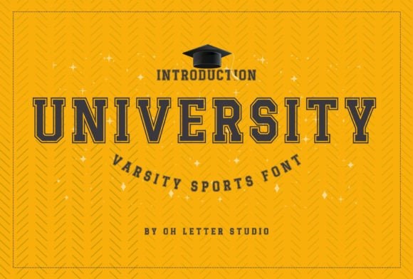 University Font Cursive Font, Bold Font, Script Fonts, Wedding Font ...