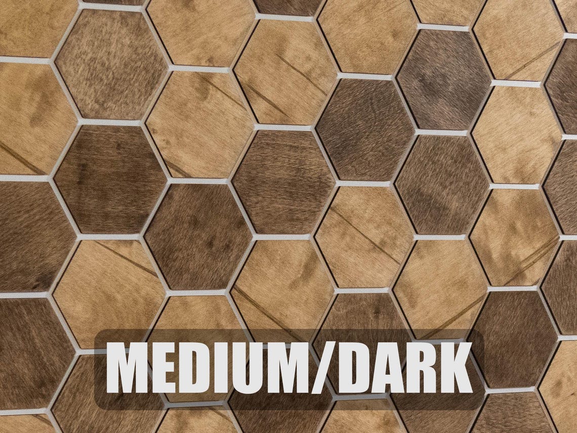 Hexagon Wall Panels, Honeycomb Wood Art, Decorative Wall Panels, Wood ...