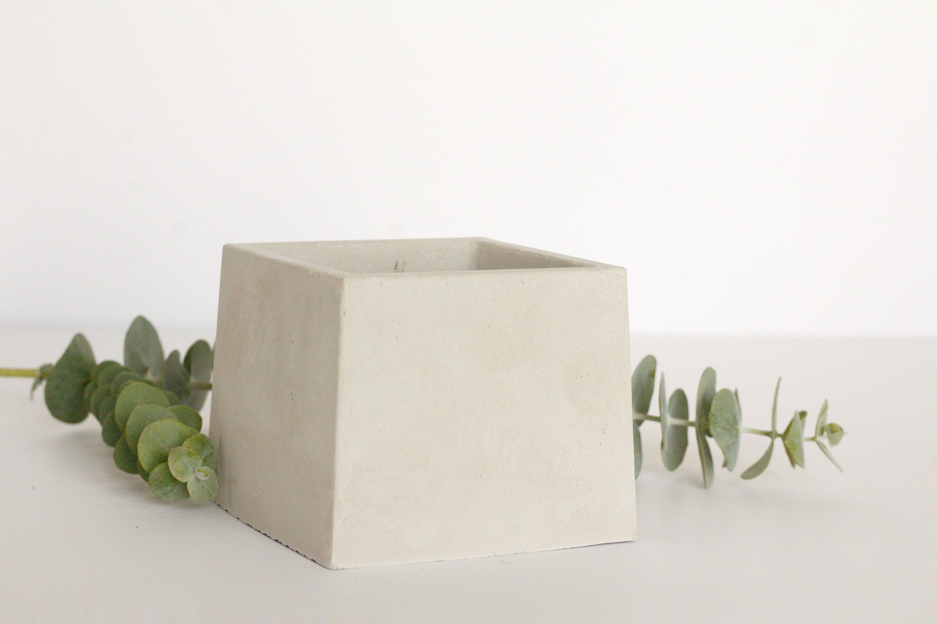 Square Concrete Planter - Etsy
