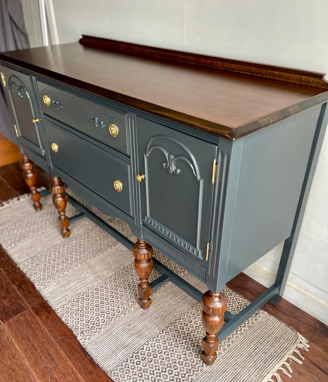 SOLD **** Antique Victorian Buffet, Entryway Console - Etsy