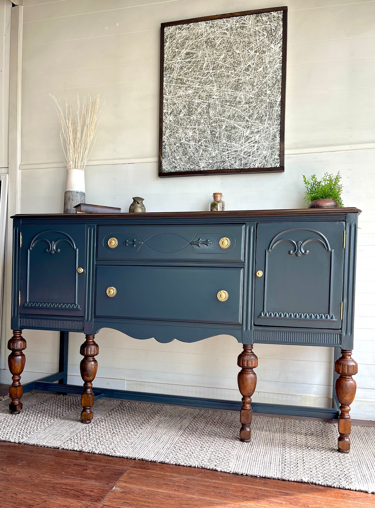 SOLD **** Antique Victorian Buffet, Entryway Console - Etsy